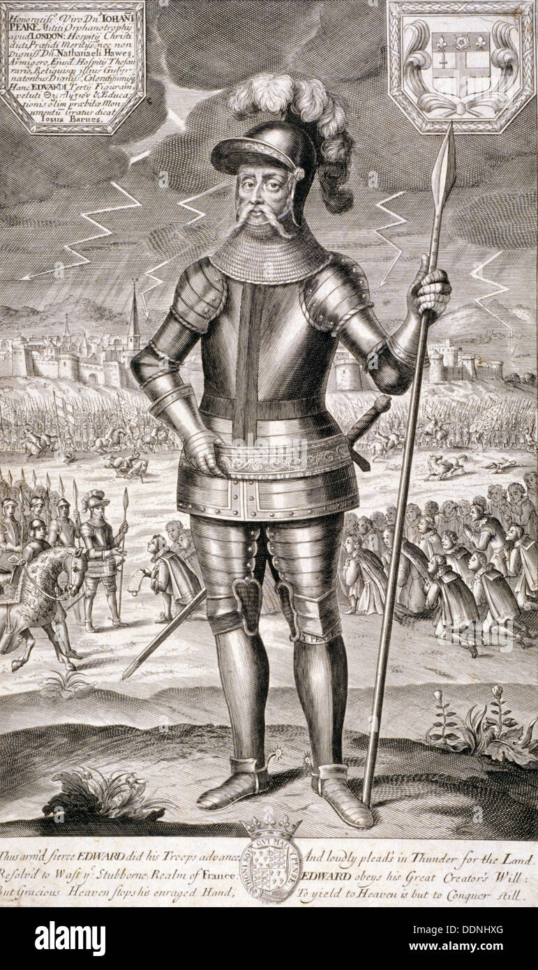 Edward III, King of England, c1350, (c1700). Artist: Anon Stock Photo ...