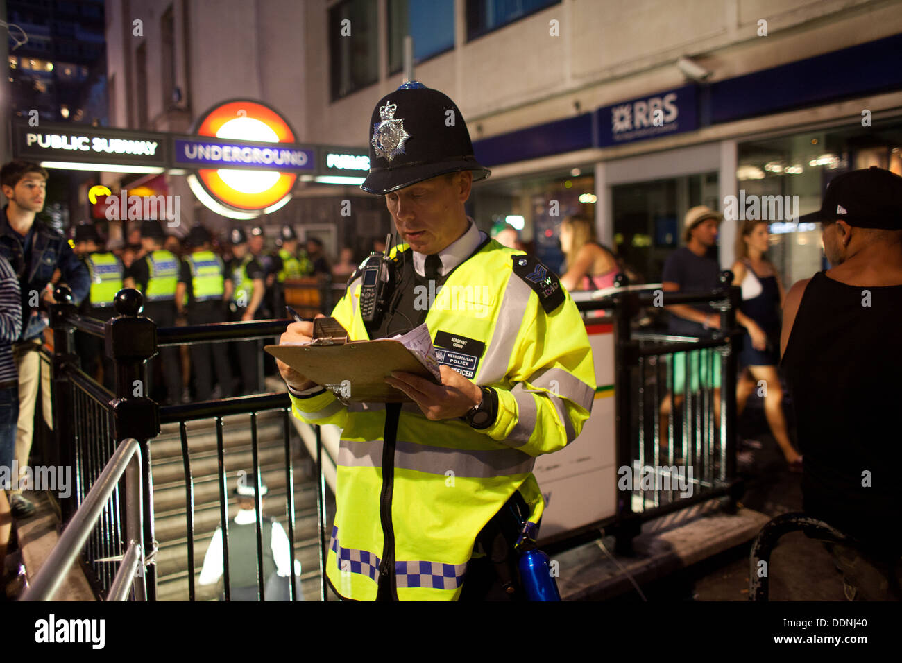 London tube night party hi-res stock photography and images - Alamy
