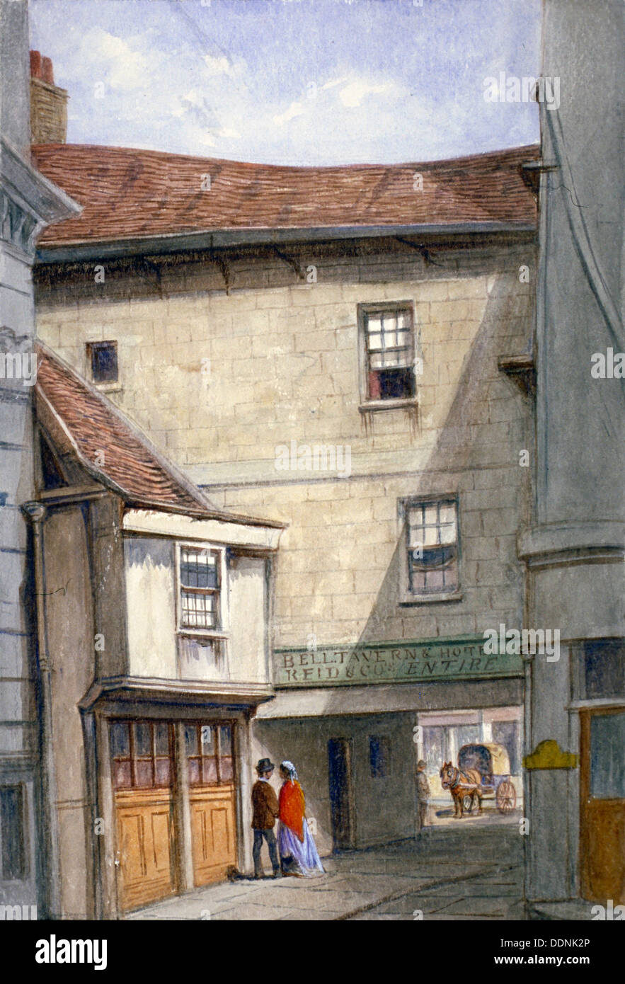 Bell Tavern, Addle Hill, London, 1868. Artist: JT Wilson Stock Photo ...