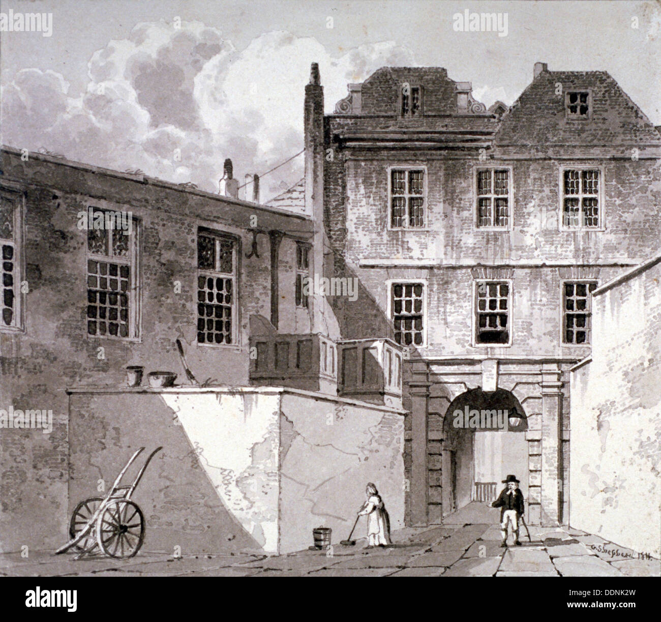 Shaftesbury House, Aldersgate Street, London, 1811. Artist: George ...