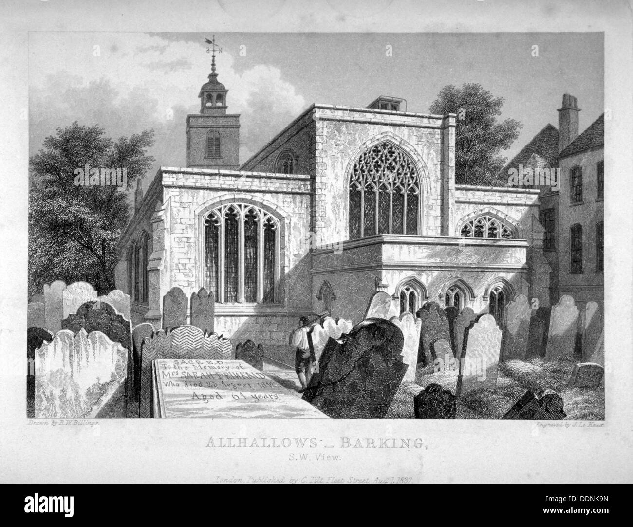 All hallows by the tower Black and White Stock Photos & Images - Alamy