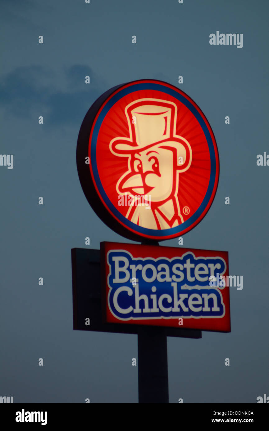 Broaster chicken logo hi-res stock photography and images - Alamy