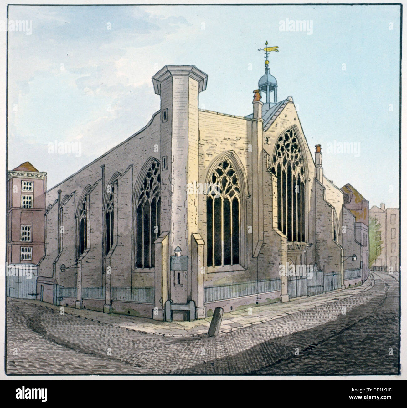 View of Austin Friars, City of London, c1800. Artist: Anon Stock Photo ...