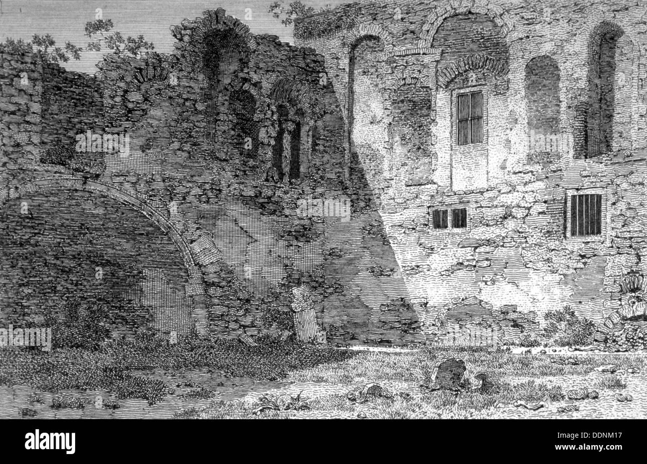 Ruins of the south transept, Church of St Bartholomew-the-Great ...