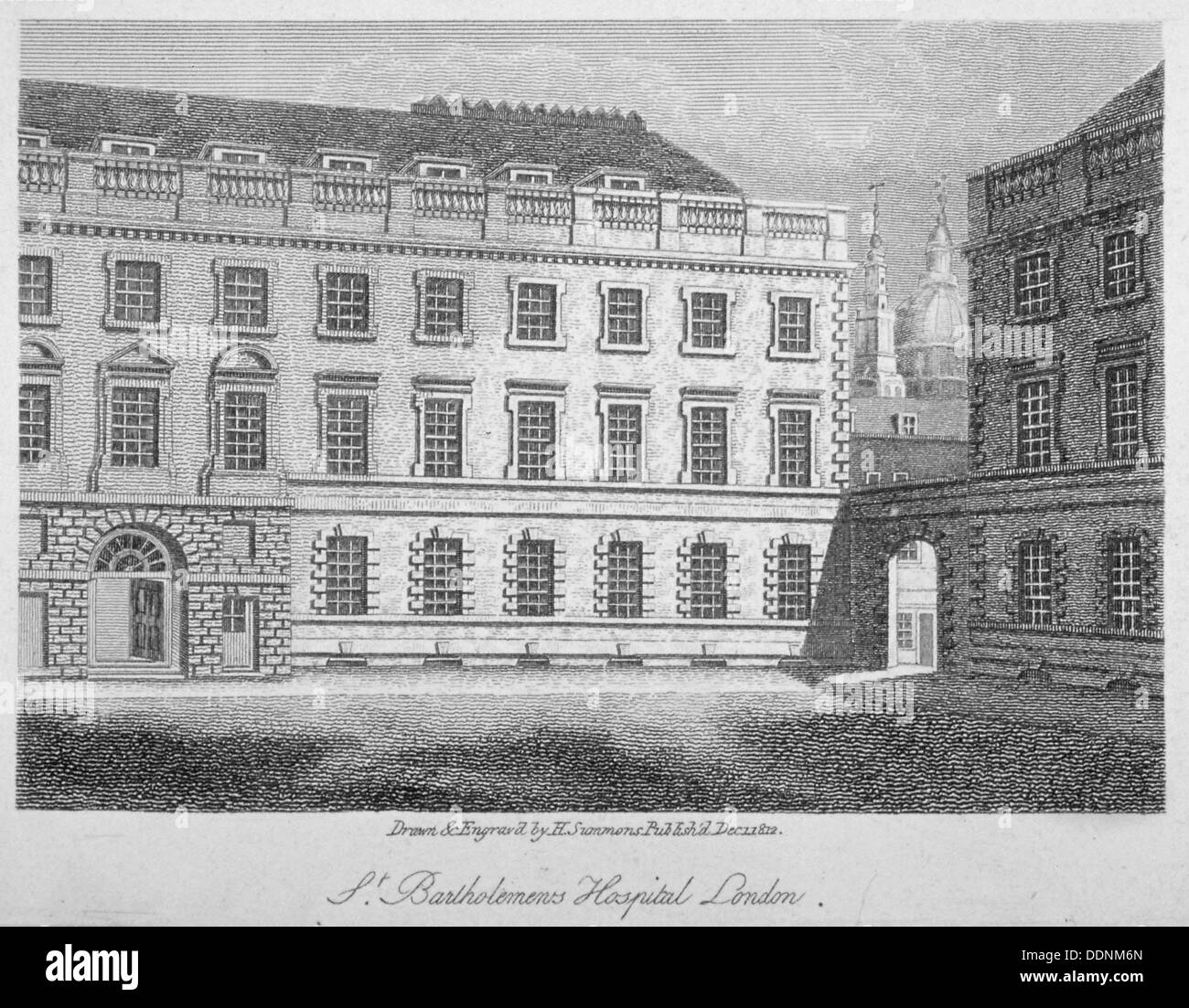 St Bartholomew's Hospital, Smithfield, City of London, 1812. Artist: H ...