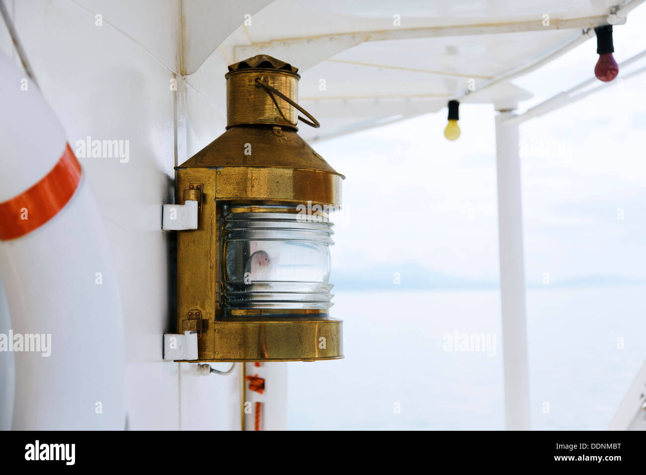 Lamp on a steamship Stock Photo - Alamy