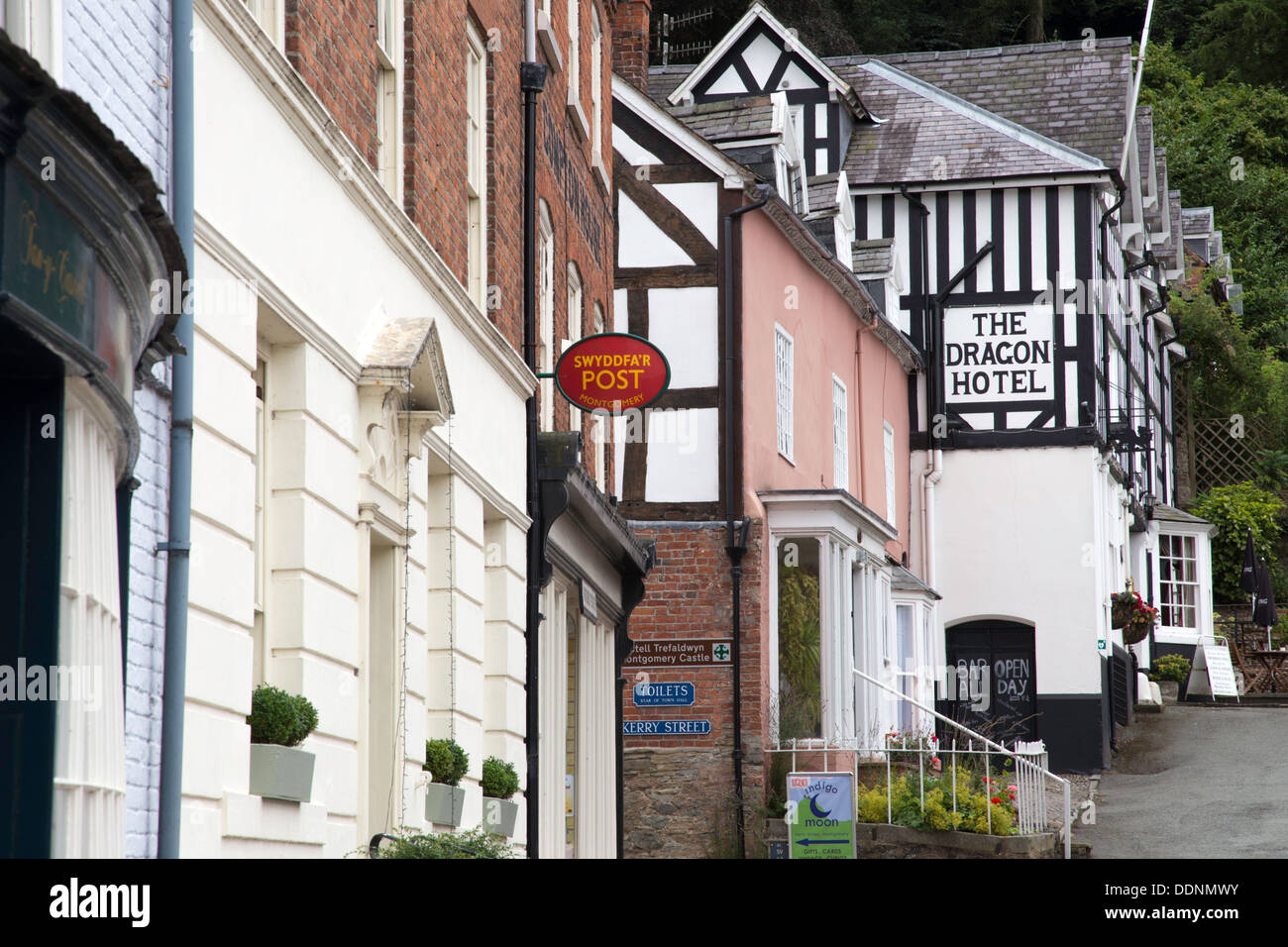 Montgomery town centre, Powys, Wales, UK Stock Photo - Alamy