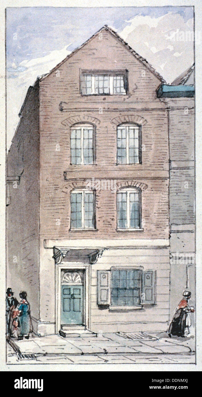 View of no 7 Blackhorse Alley, Fleet Street, City of London, 1850 ...