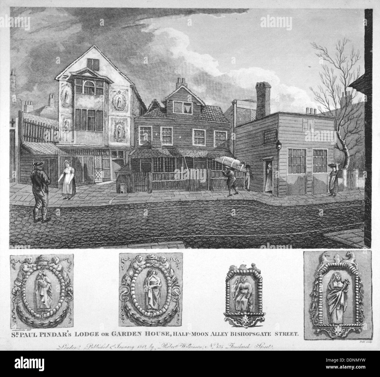 Sir Paul Pindar's House, Half-Moon Street, Bishopsgate, City of London ...