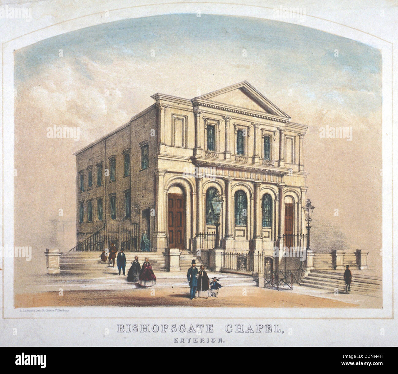 View of Bishopsgate Congregational Chapel, Bishopsgate, City of London ...