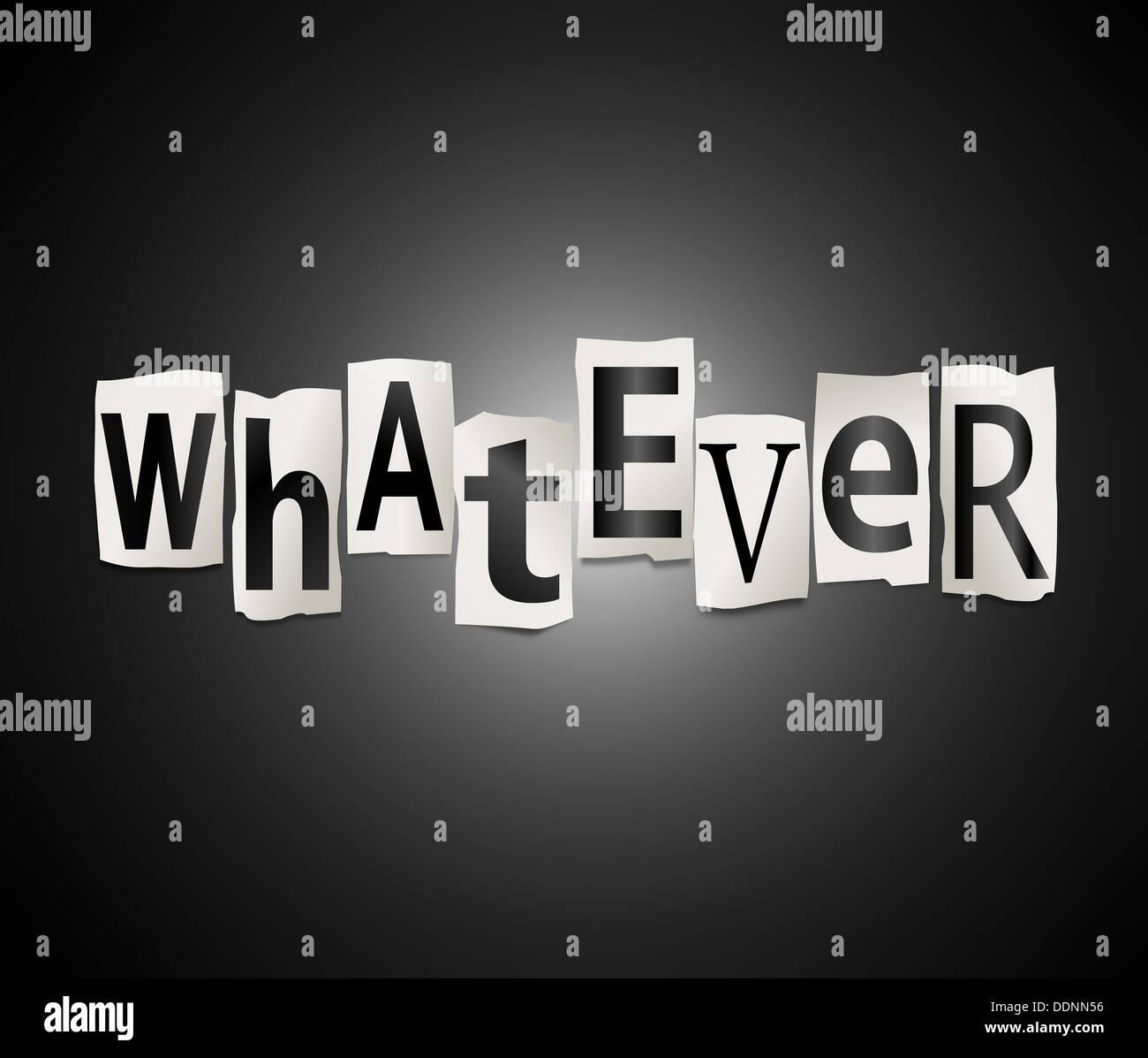 Whatever word hi-res stock photography and images - Alamy