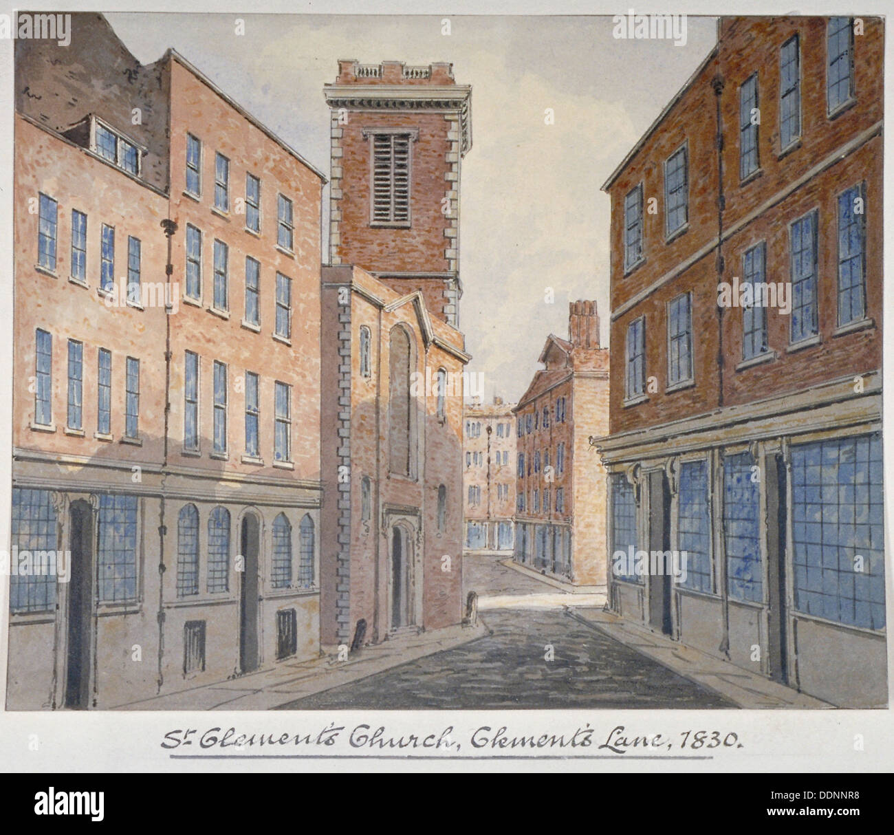 Church of St Clement, Eastcheap, City of London, 1830. Artist: William ...
