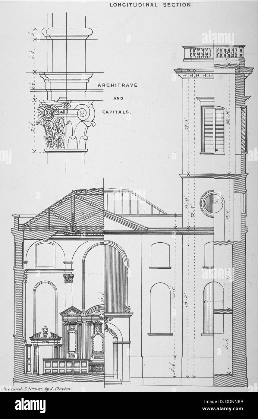 Architectural drawing church hi-res stock photography and images - Alamy