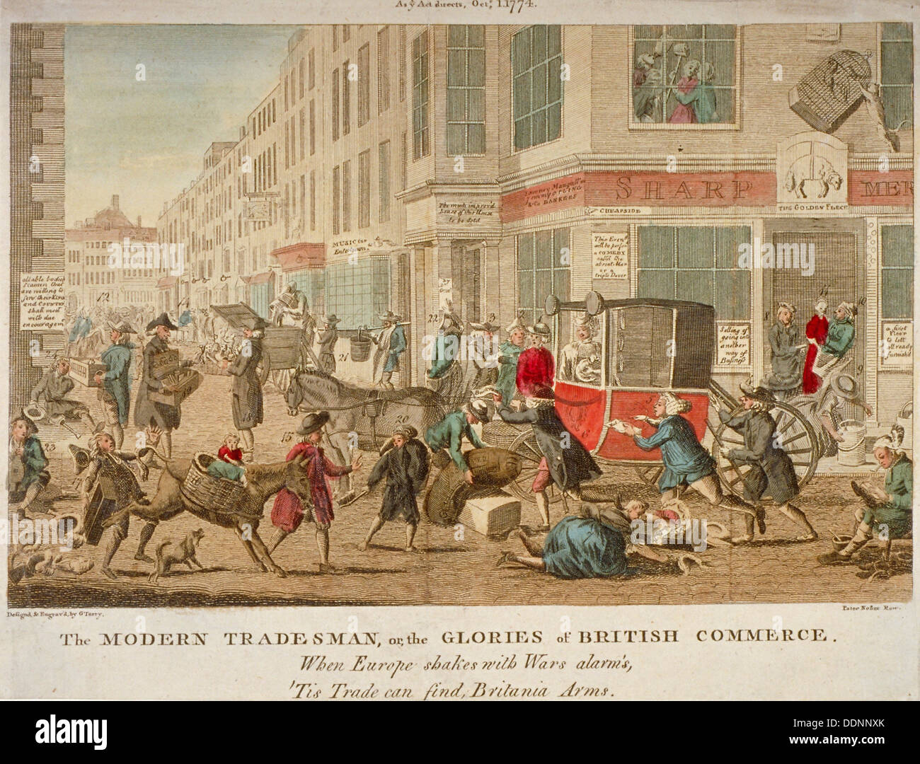18th century british cartoon hi-res stock photography and images - Alamy