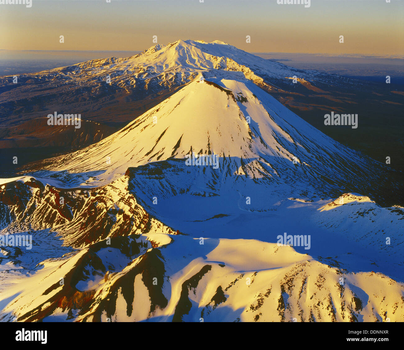 Aerial of the crater of mount ngauruhoe hi-res stock photography and ...