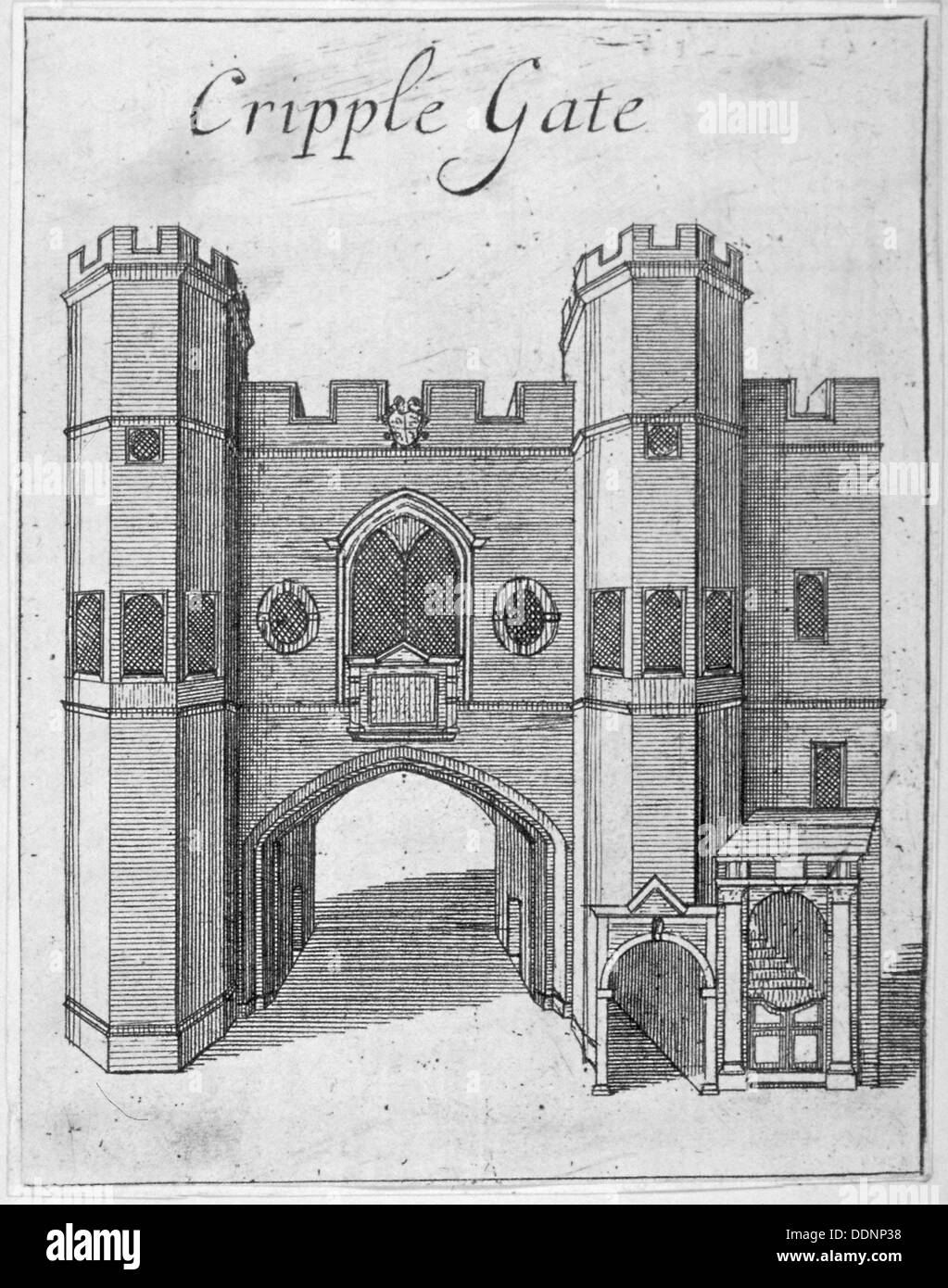 Cripplegate, City of London, 1750. Artist: Anon Stock Photo - Alamy