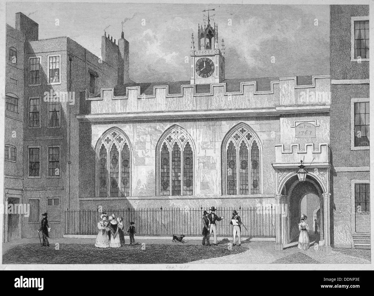 Clifford's Inn, City of London, 1840. Artist: Anon Stock Photo - Alamy