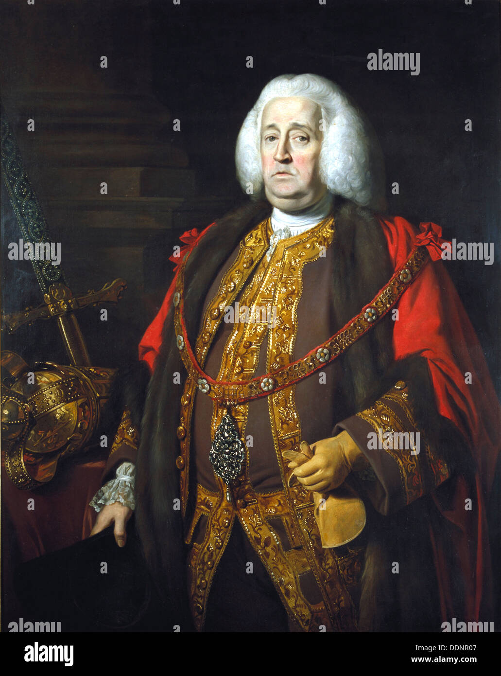 'Sir Robert Kite, Lord Mayor 1766', c 1766. Artist: Nathaniel Dance ...