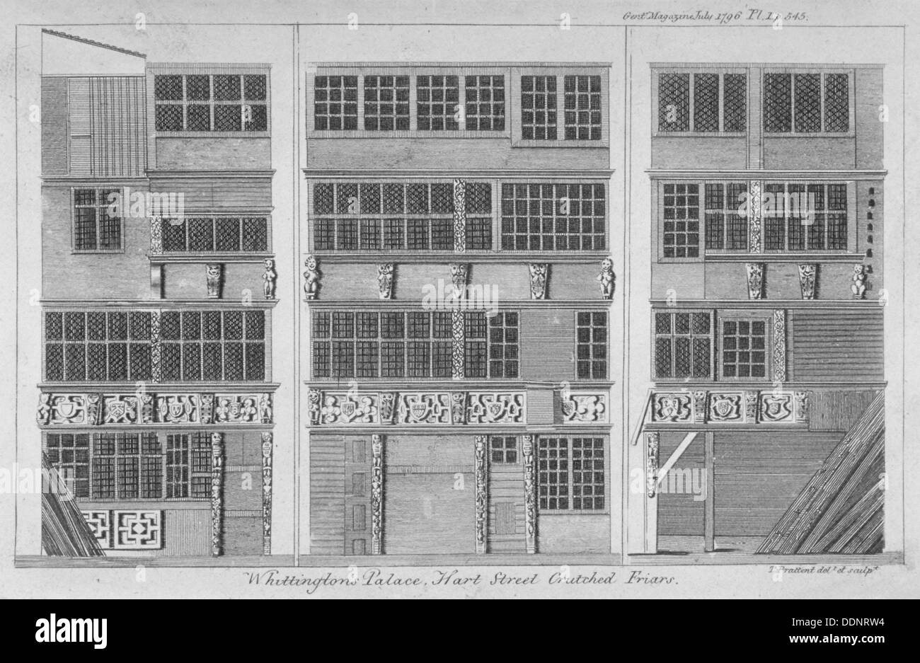 House in Hart Street, Crutched Friars, City of London, 1796. Artist ...