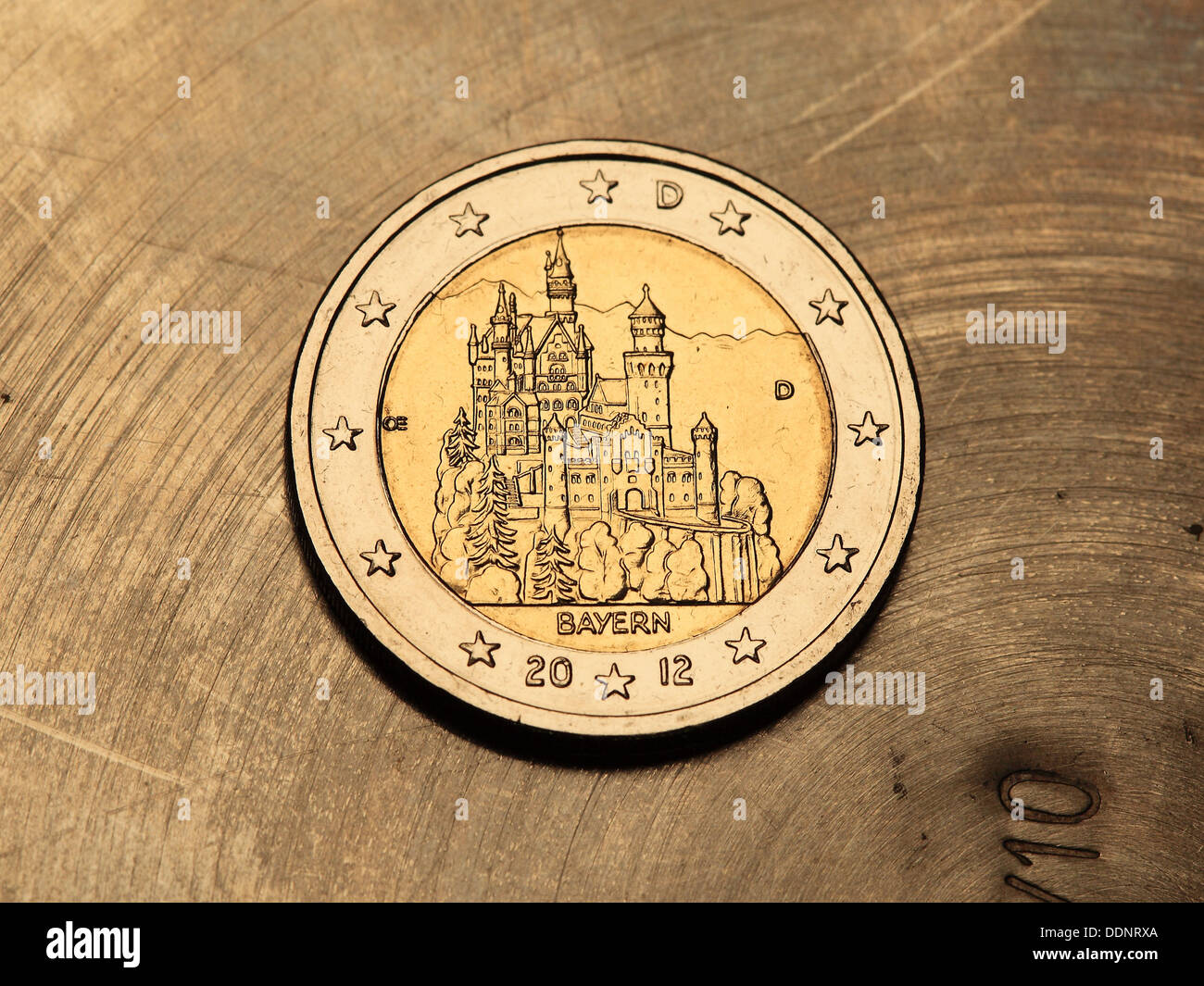 Two euro coin Stock Photo - Alamy