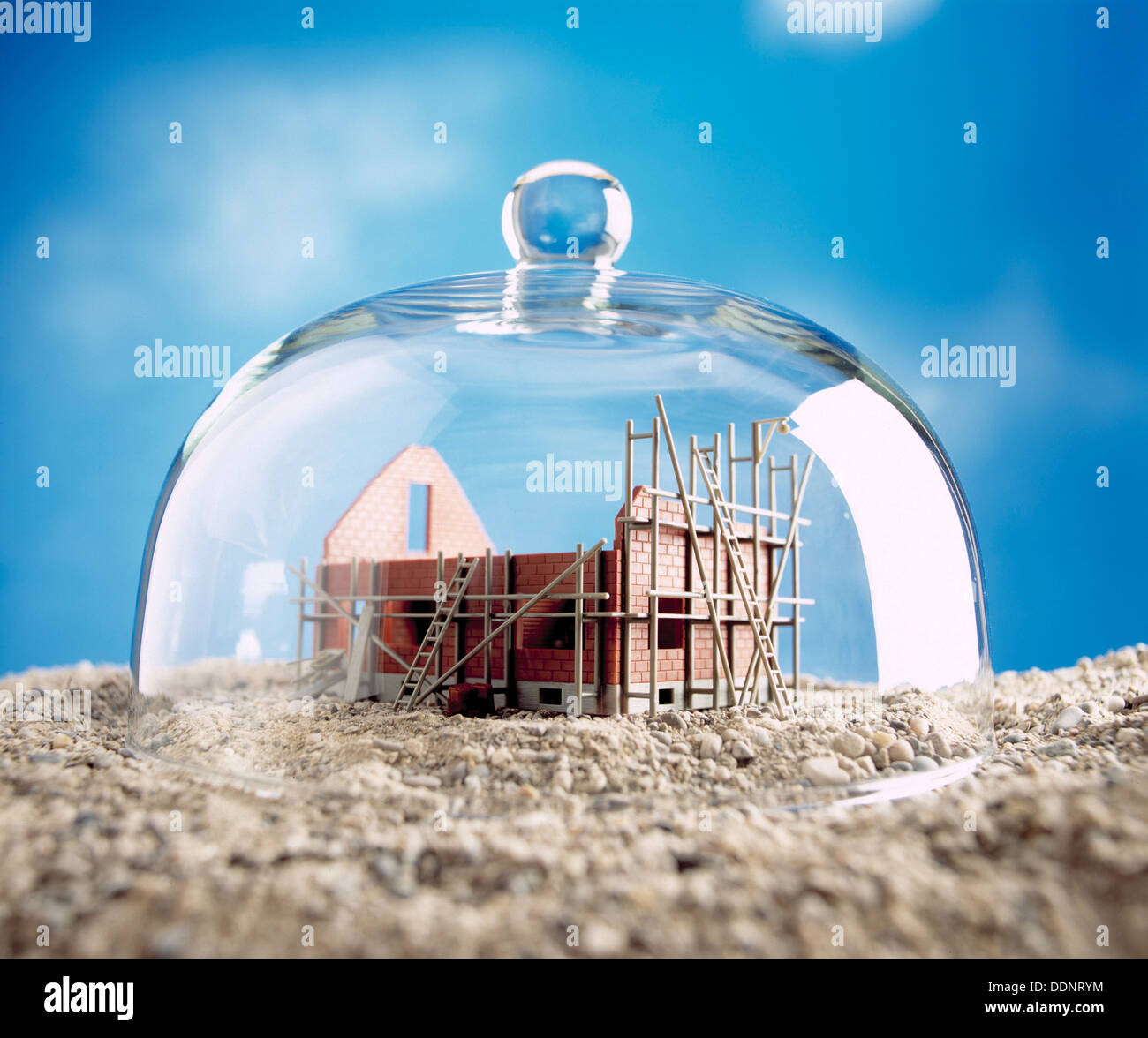 House under structural work Stock Photo - Alamy