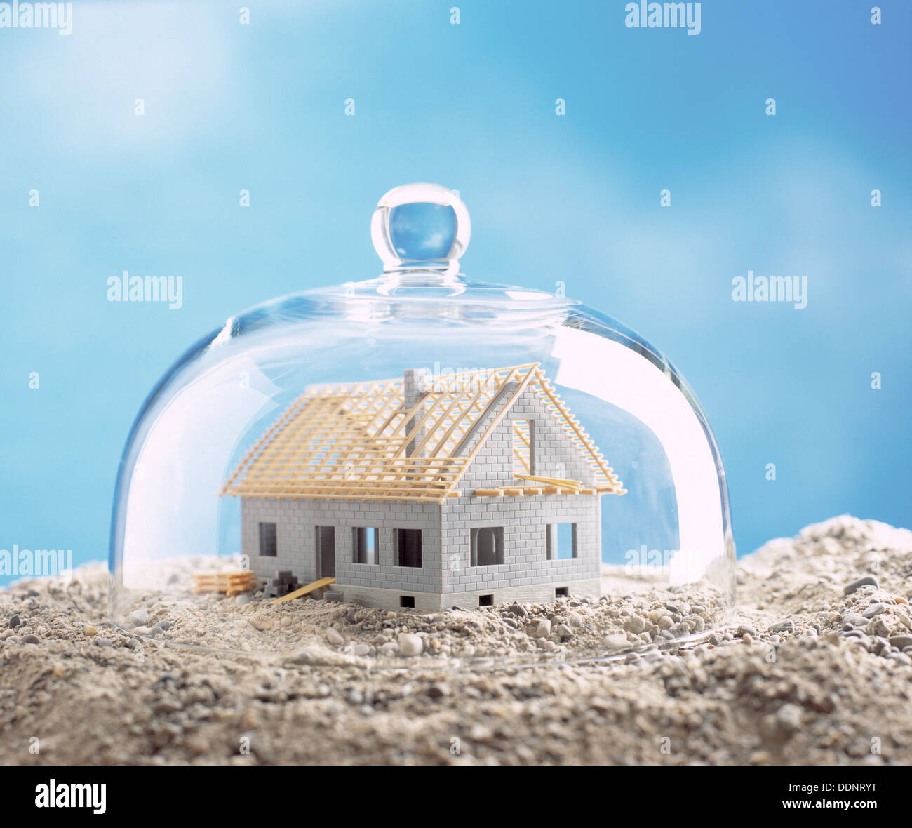 House under structural work Stock Photo - Alamy