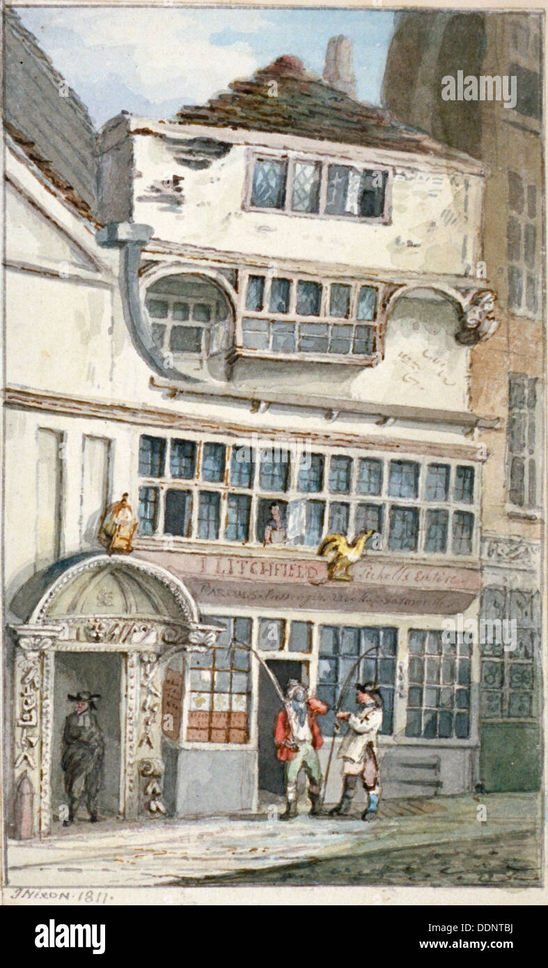 Leadenhall Street, City of London, 1811. Artist: John Nixon Stock Photo ...
