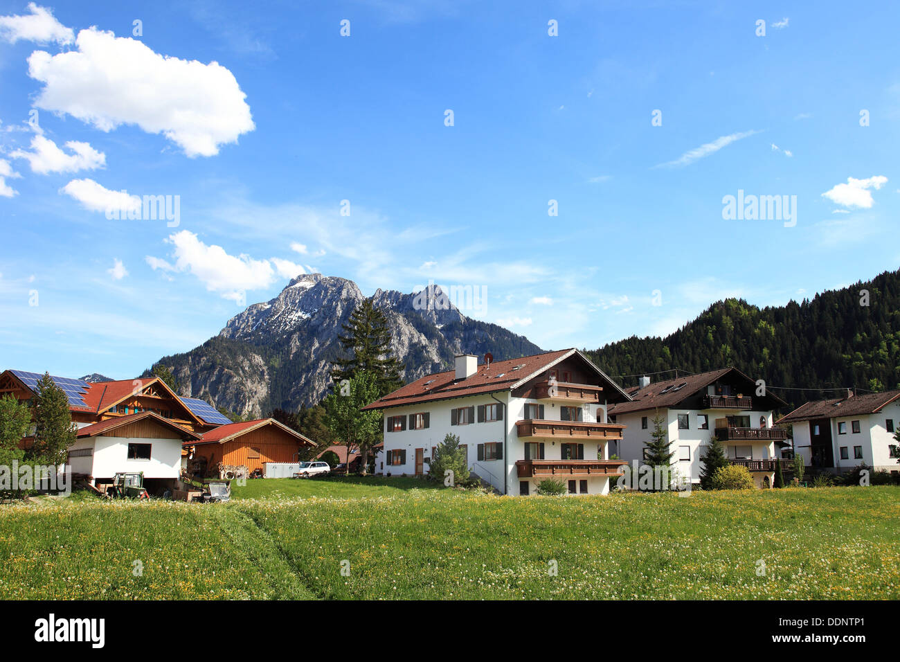 Schwangau and Ammergebirge, Allgaeu, Bavaria, Germany, Europe Stock ...