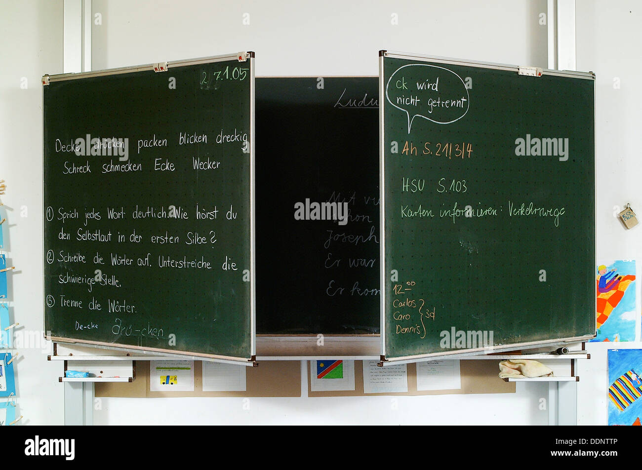 Blackboard with text Stock Photo - Alamy