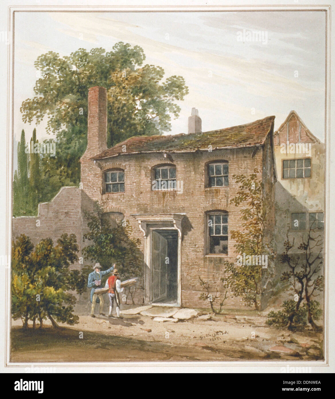 House in Holborn, London, 1815. Artist: George Shepherd Stock Photo - Alamy