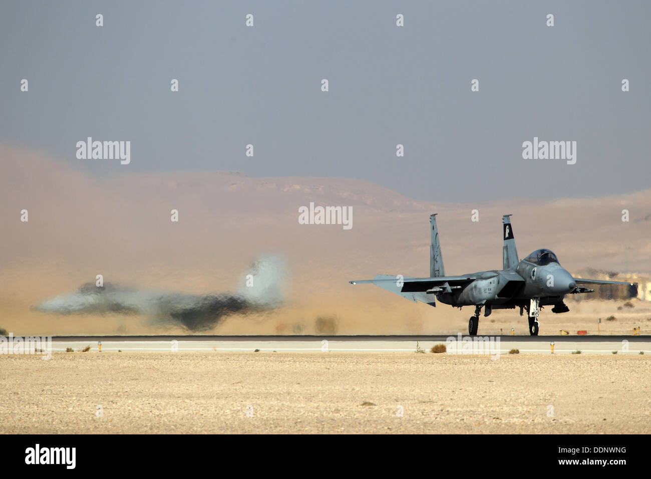 Israeli Air force (IAF) Fighter jet F-15 (BAZ)at takeoff Stock Photo ...