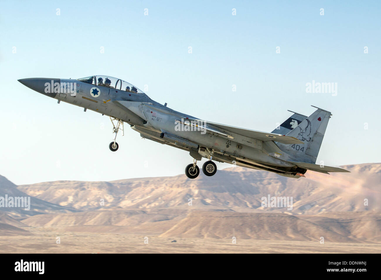 Israeli Air force (IAF) Fighter jet F-15 (BAZ)at takeoff Stock Photo ...