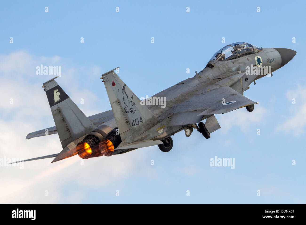 Israeli Air force (IAF) Fighter jet F-15 (BAZ) in flight Stock Photo ...