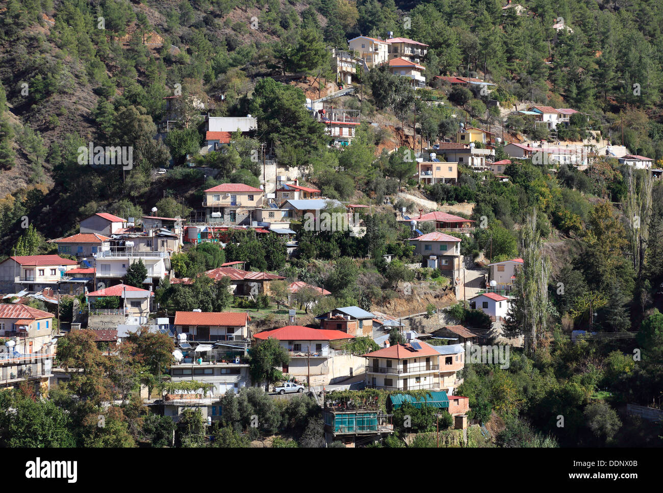 Cyprus, Troodos Mountains in Cyprus mountain village Kalopanagiotis ...