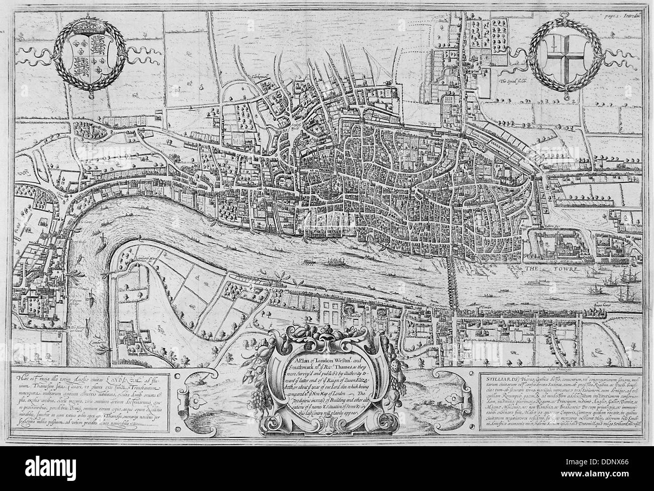 London england map 17th century High Resolution Stock Photography and ...