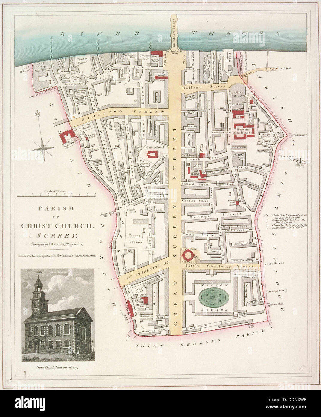 London street map 19th century hi-res stock photography and images - Alamy