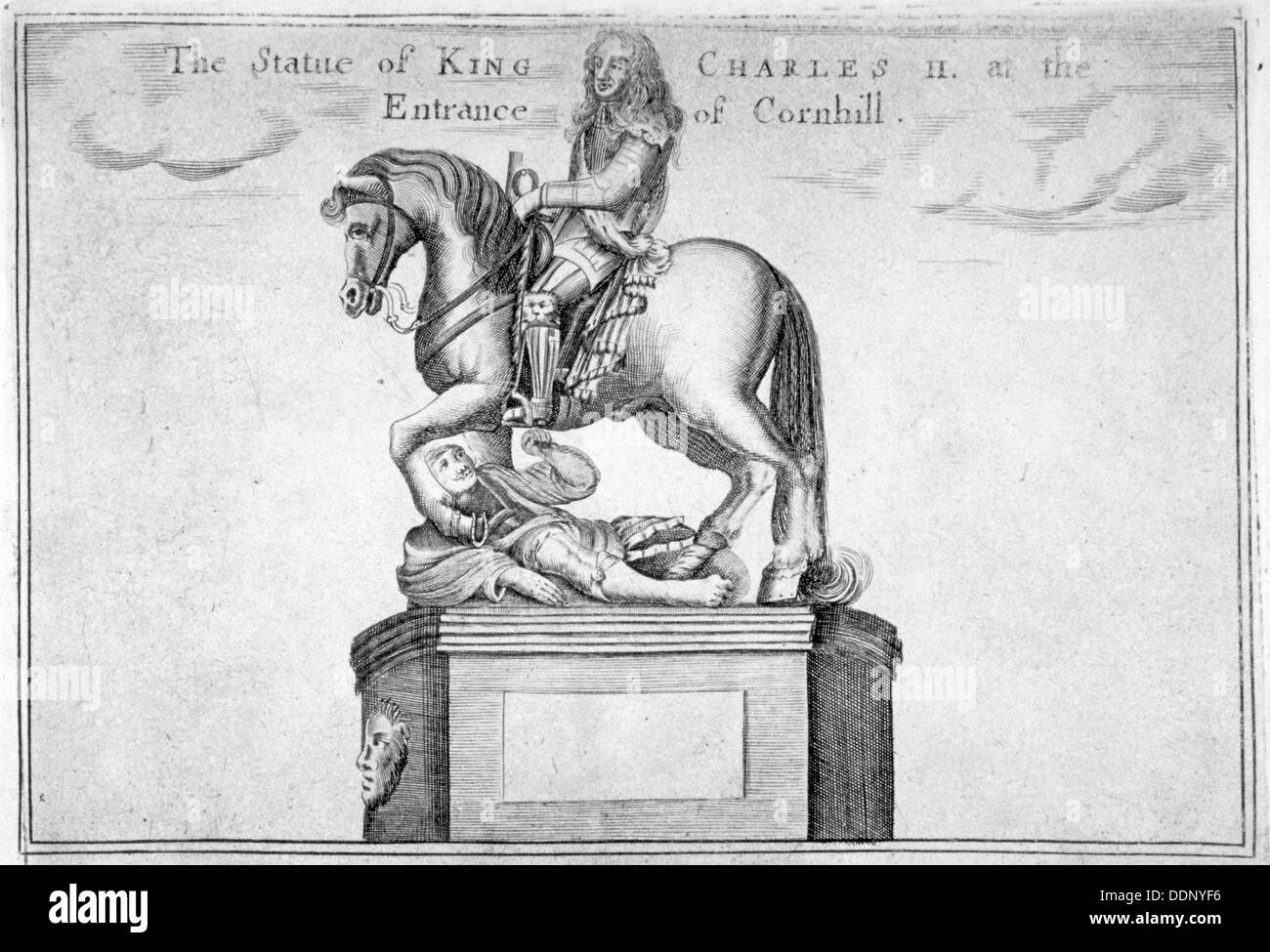 Statue of charles ii Black and White Stock Photos & Images - Alamy