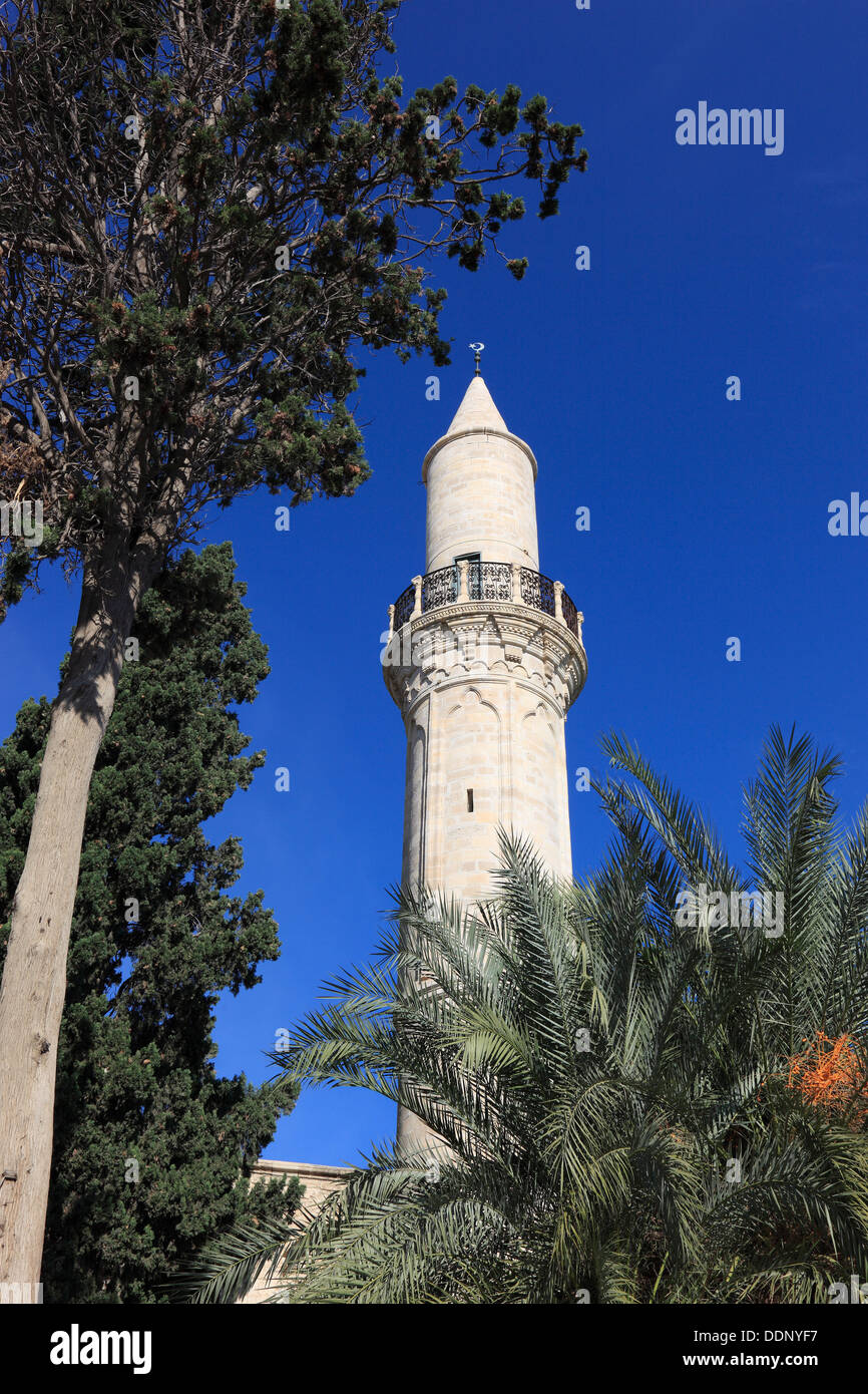 Cyprus, Larnaca, Larnaca, in the old town, Kebir Mosque Stock Photo - Alamy