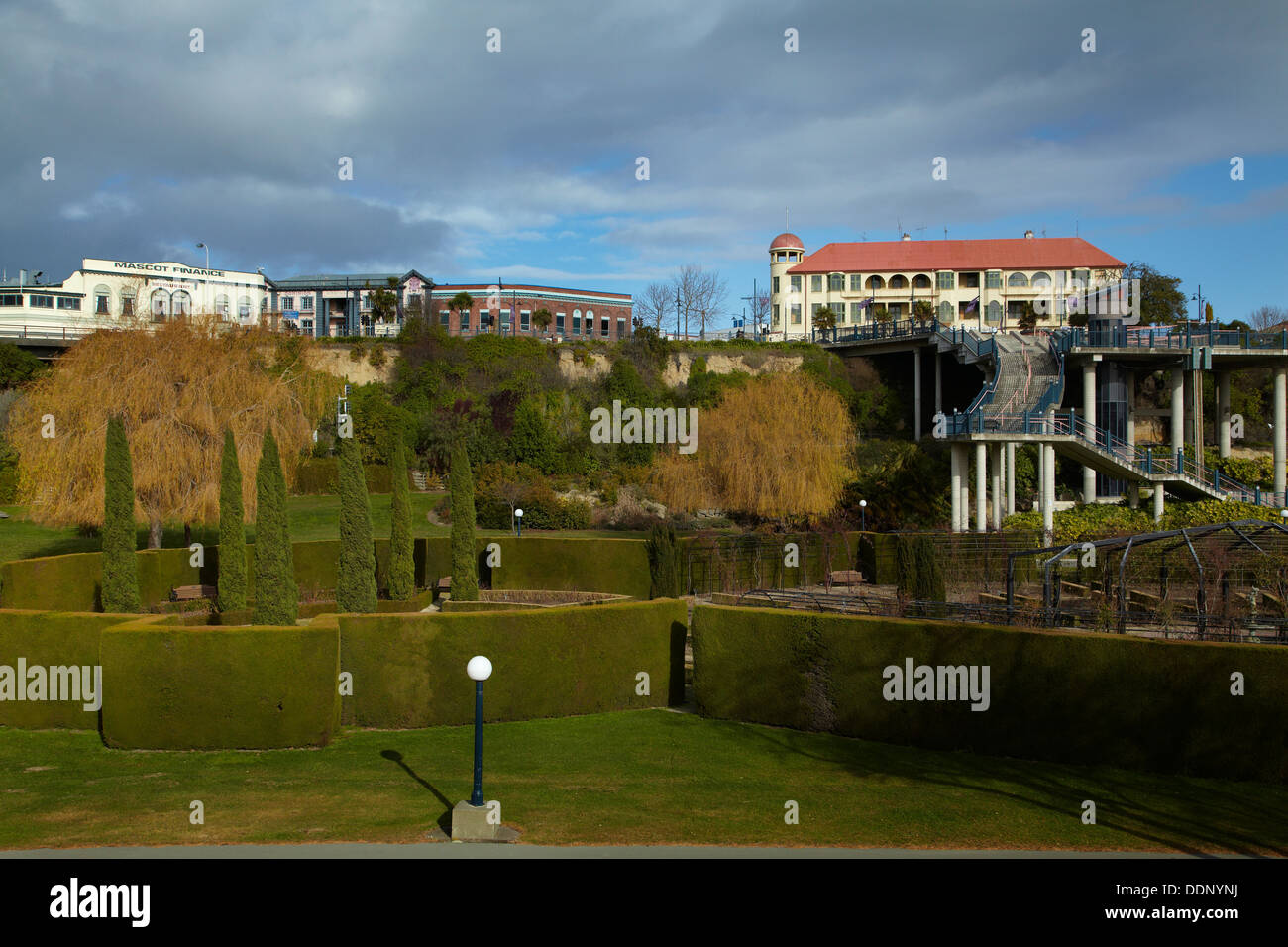 Hydro Grand Hotel and Piazza, Timaru, South Canterbury, South Island ...