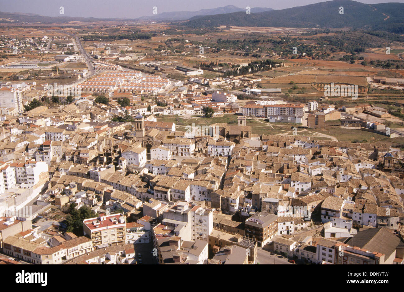 Aerial view of Requena. Valencia. Comunidad Valenciana. Spain Stock ...
