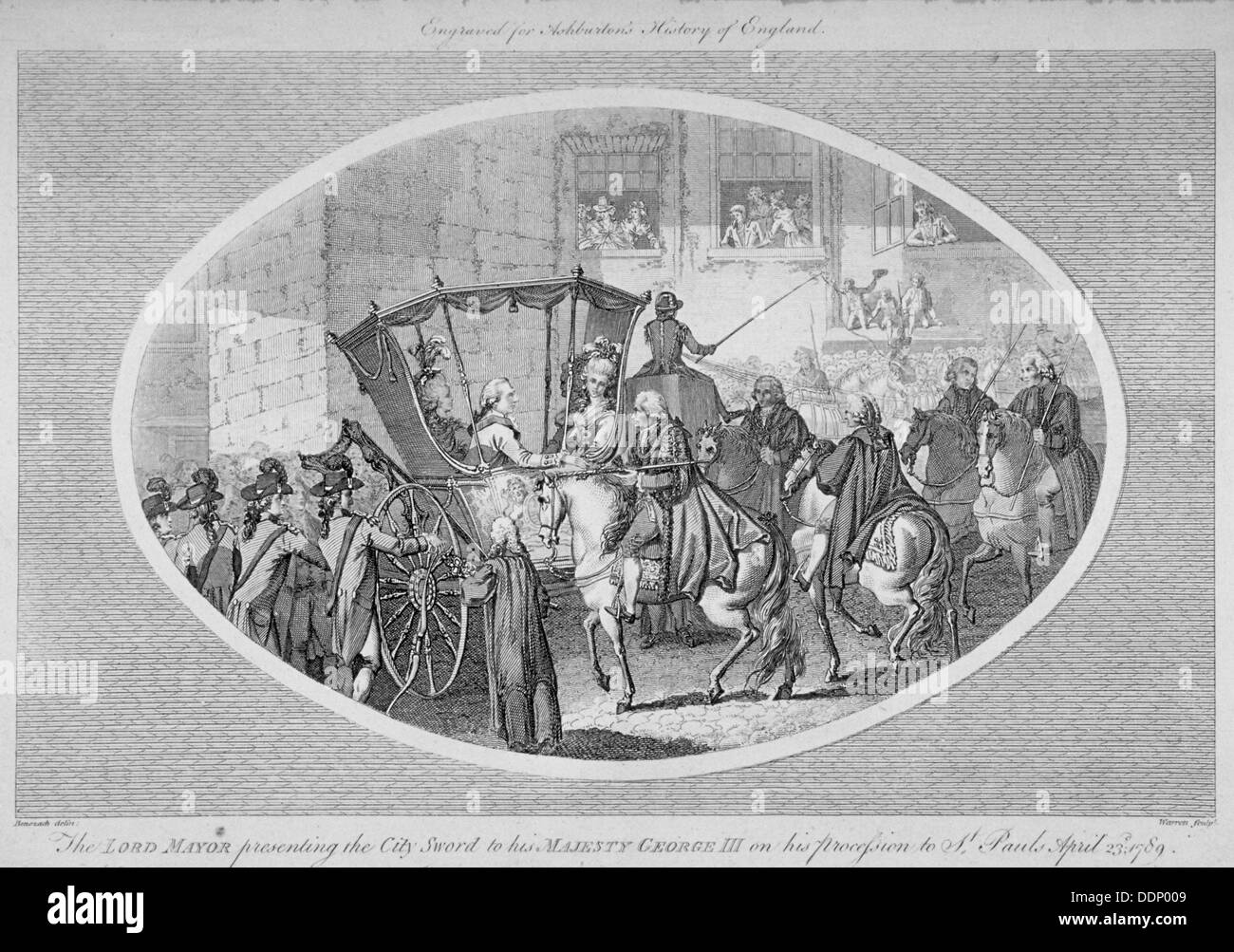 The Lord Mayor presenting the City Sword to King George III at Temple ...