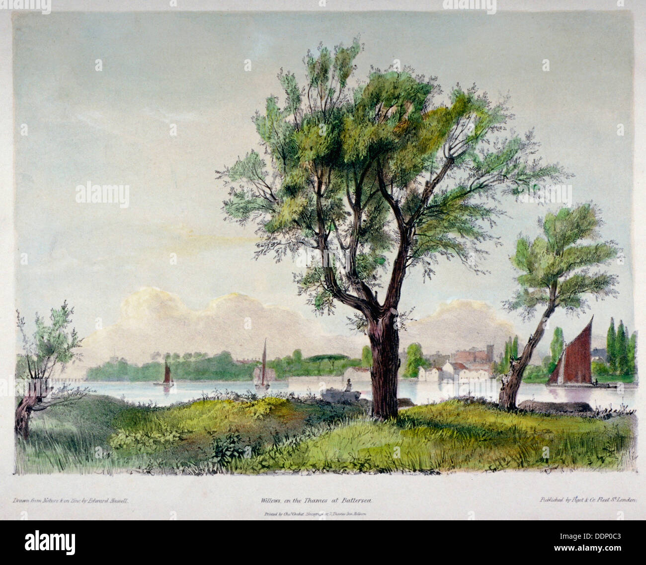 Battersea, London, 1840. Artist: Edward Hassell Stock Photo - Alamy