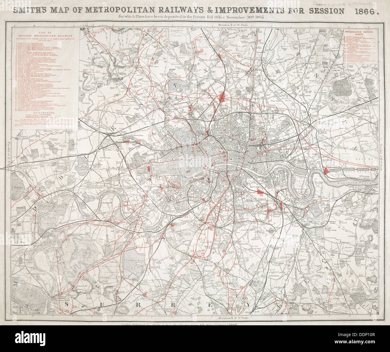 Greater london map hi-res stock photography and images - Alamy