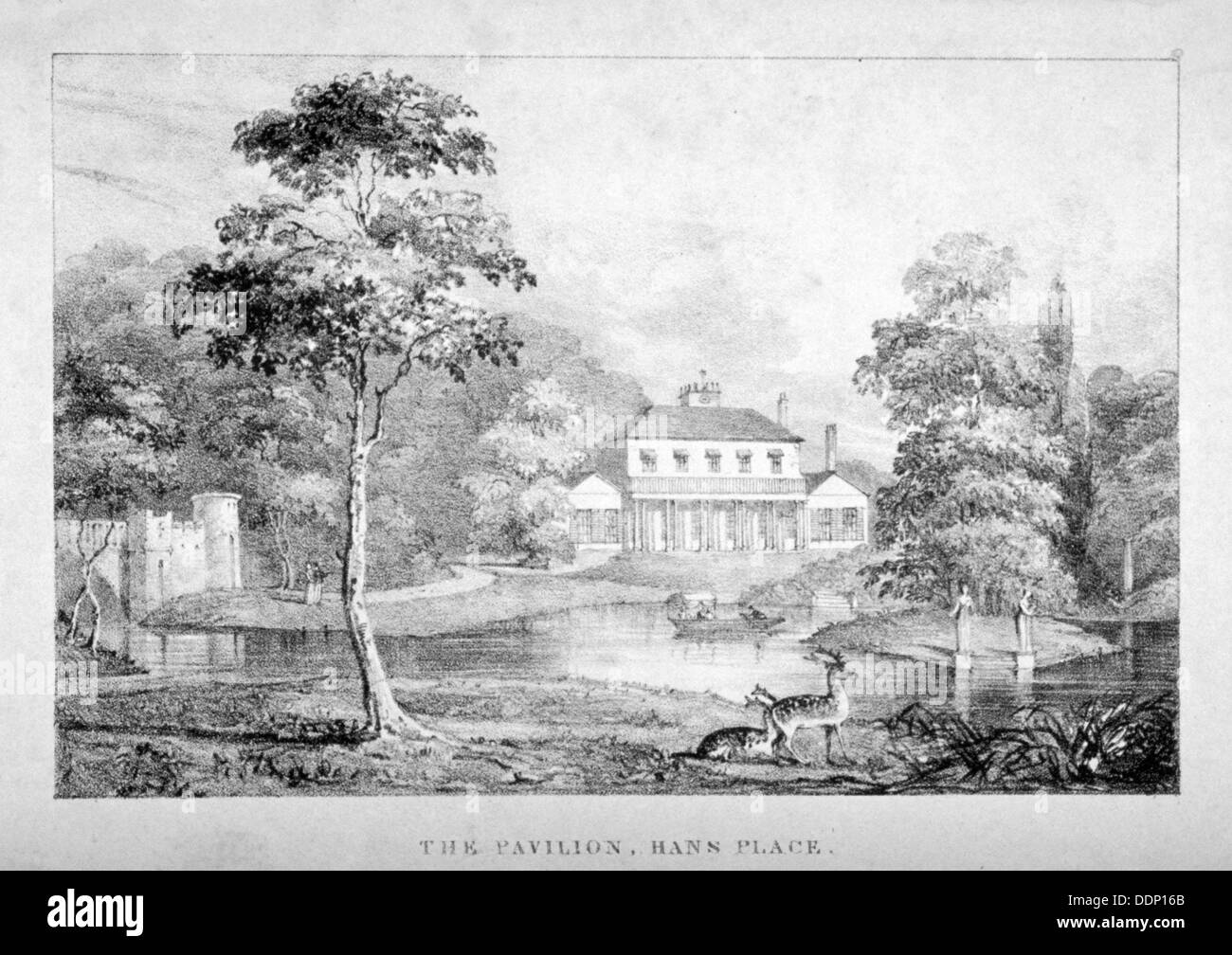 Pavilion and nature Black and White Stock Photos & Images - Alamy