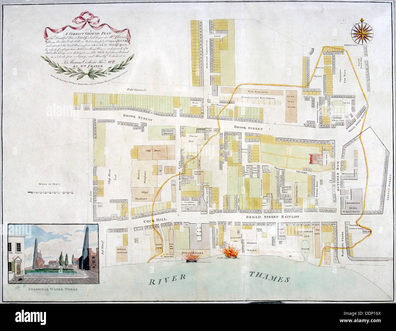 Map of the east end london hi-res stock photography and images - Alamy