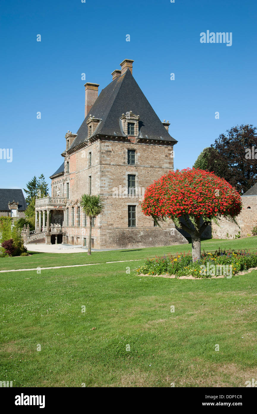 Chateau Montgommery at Ducey Normandy France A French historic building ...