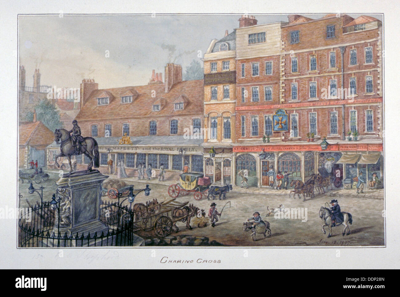 Statue of charles i charing cross hi-res stock photography and images ...