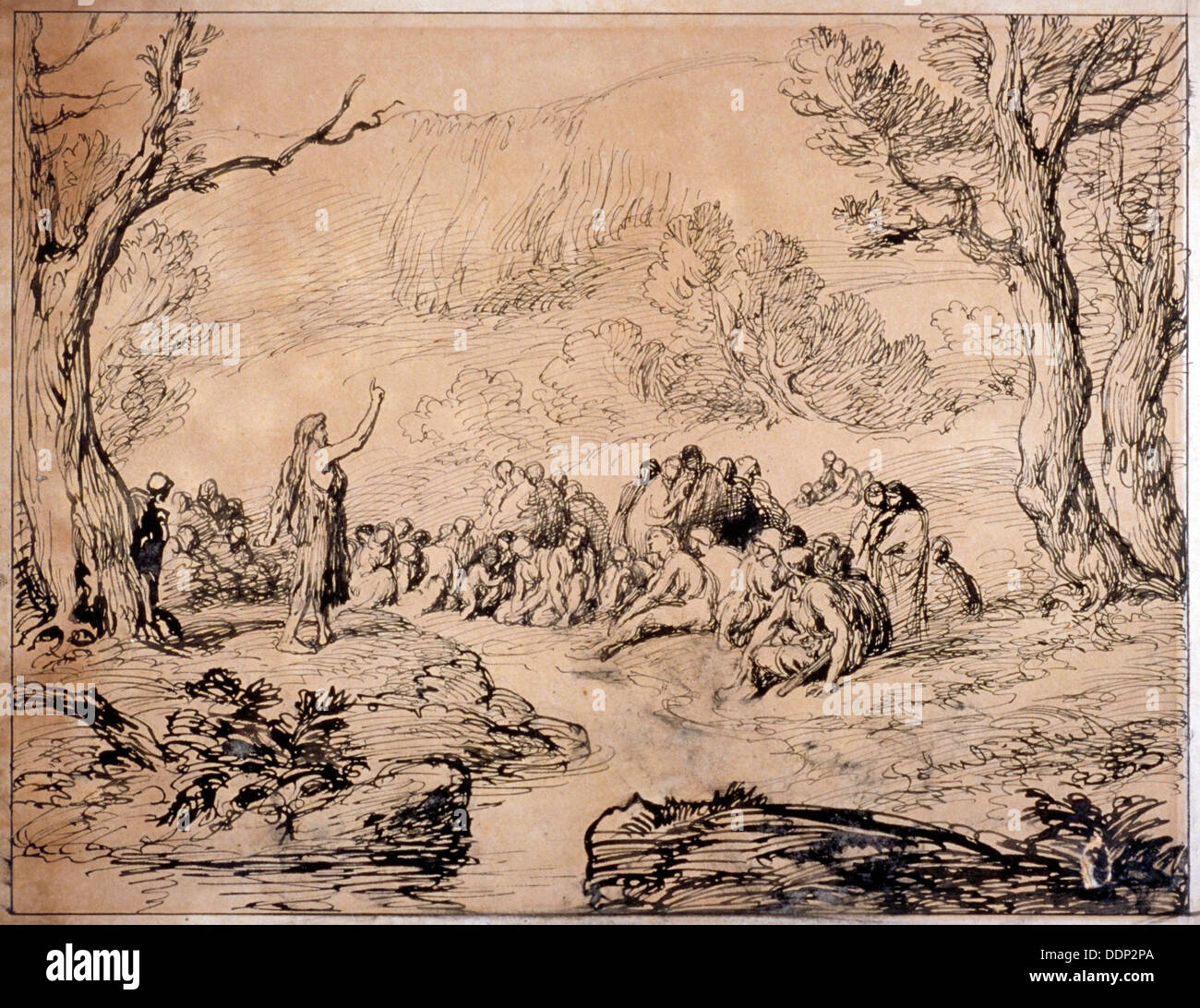 'St John Preaching in the Wilderness', 1883. Artist: Sir John Gilbert ...