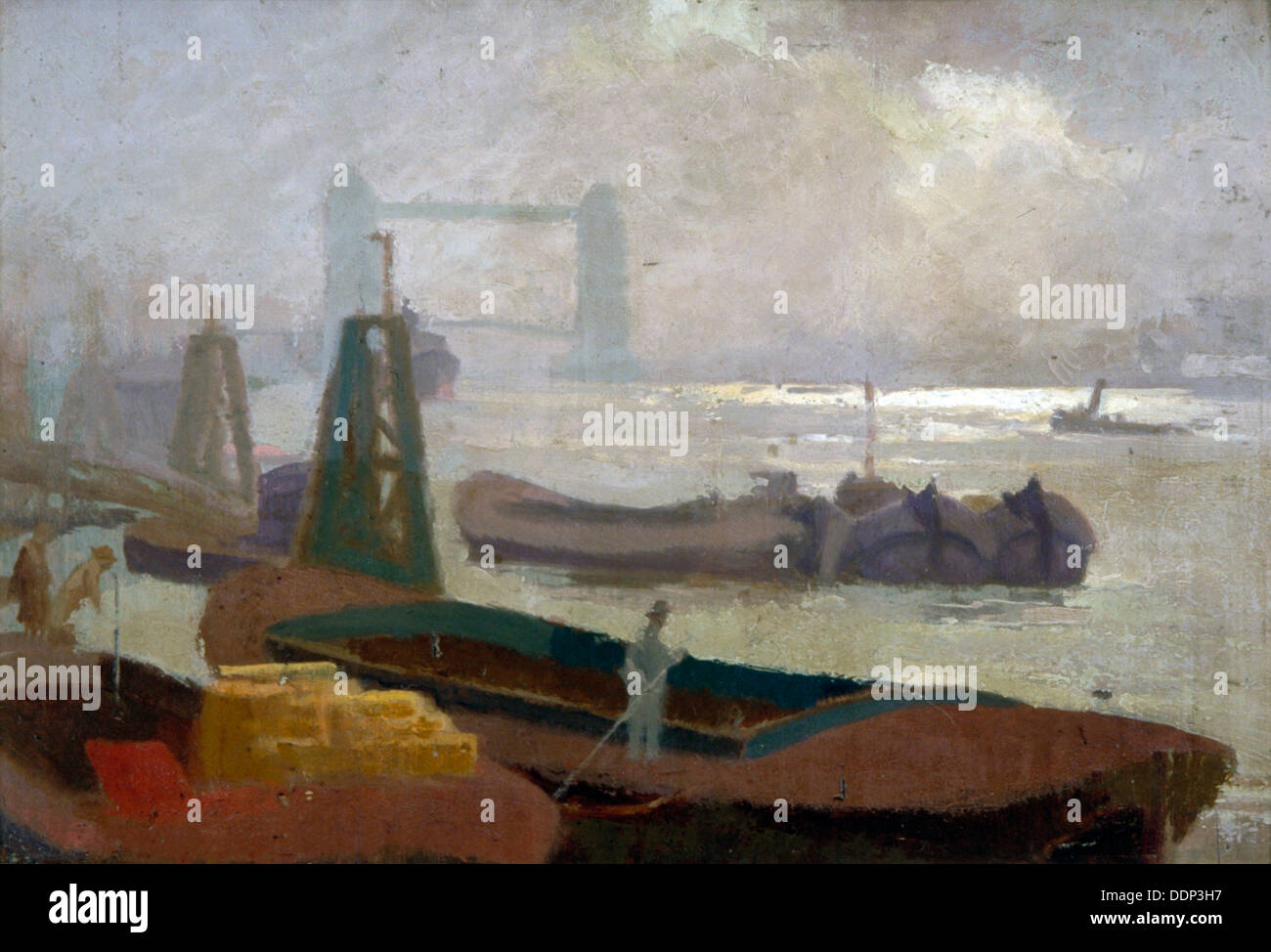 'Near Brewers' Quay', c1930. Artist: Samuel Harry Hancock Stock Photo ...