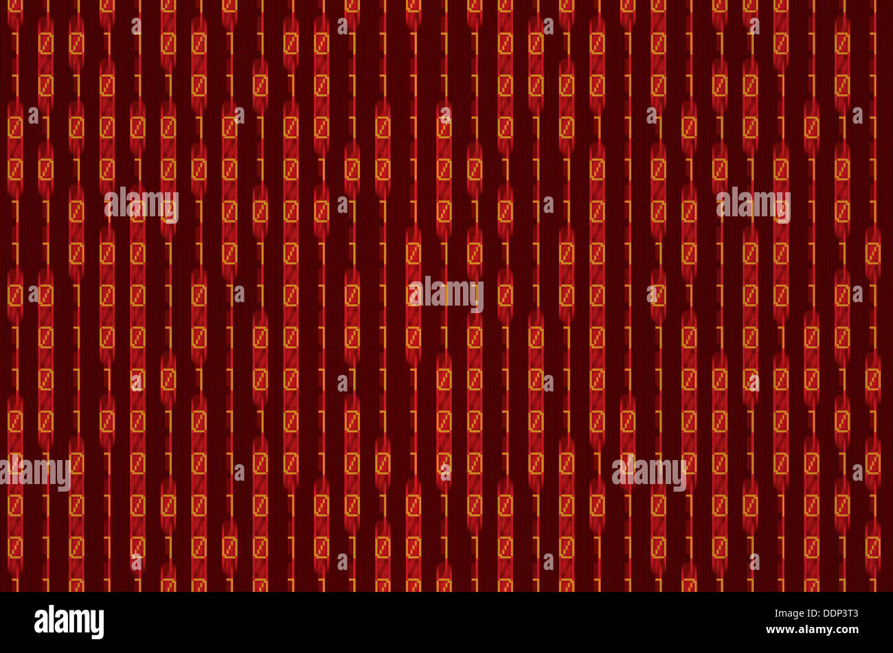 red binary numbers on digital screen background Stock Photo - Alamy